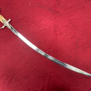 Vintage Indian Royal Sikh Rajput Shamshir Sword With Silver Koftgiri ...