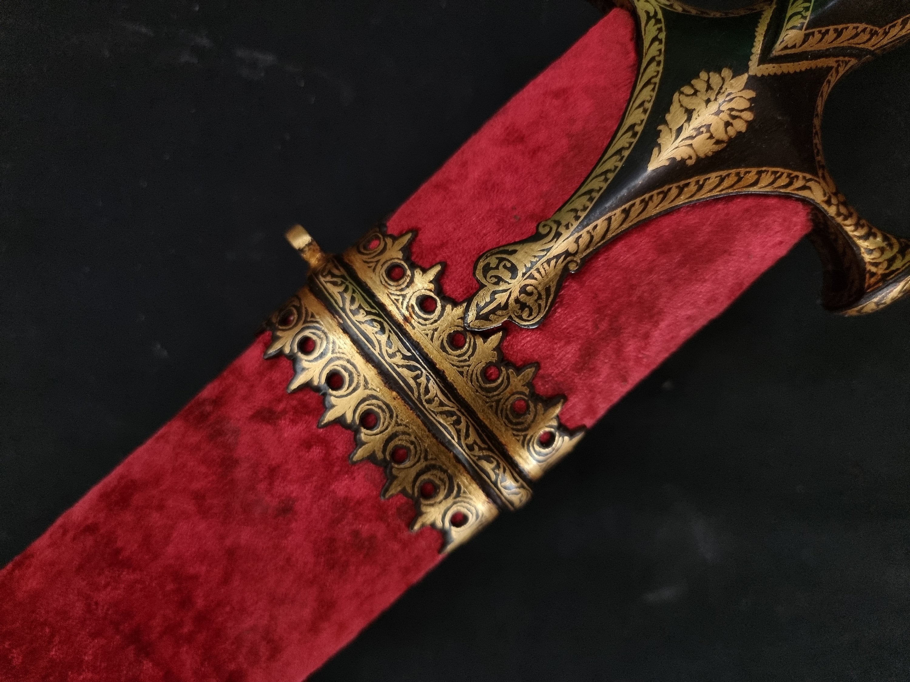 Traditional Indian Talwar/sword/ Sikh Tegha With Damascened - Etsy