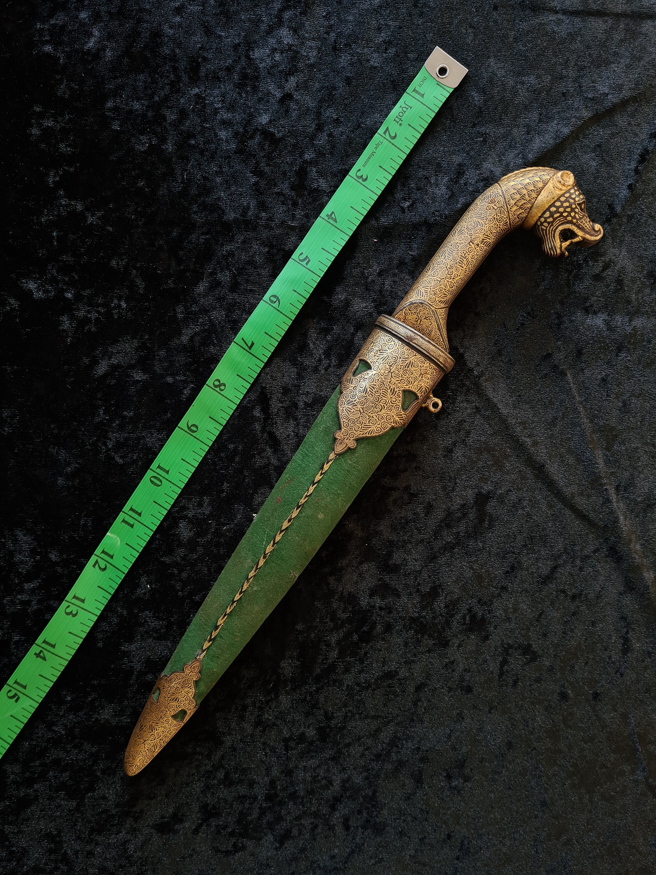 Vintage Rare Mughal Islamic Gold Damascened Chevron Dragon - Etsy