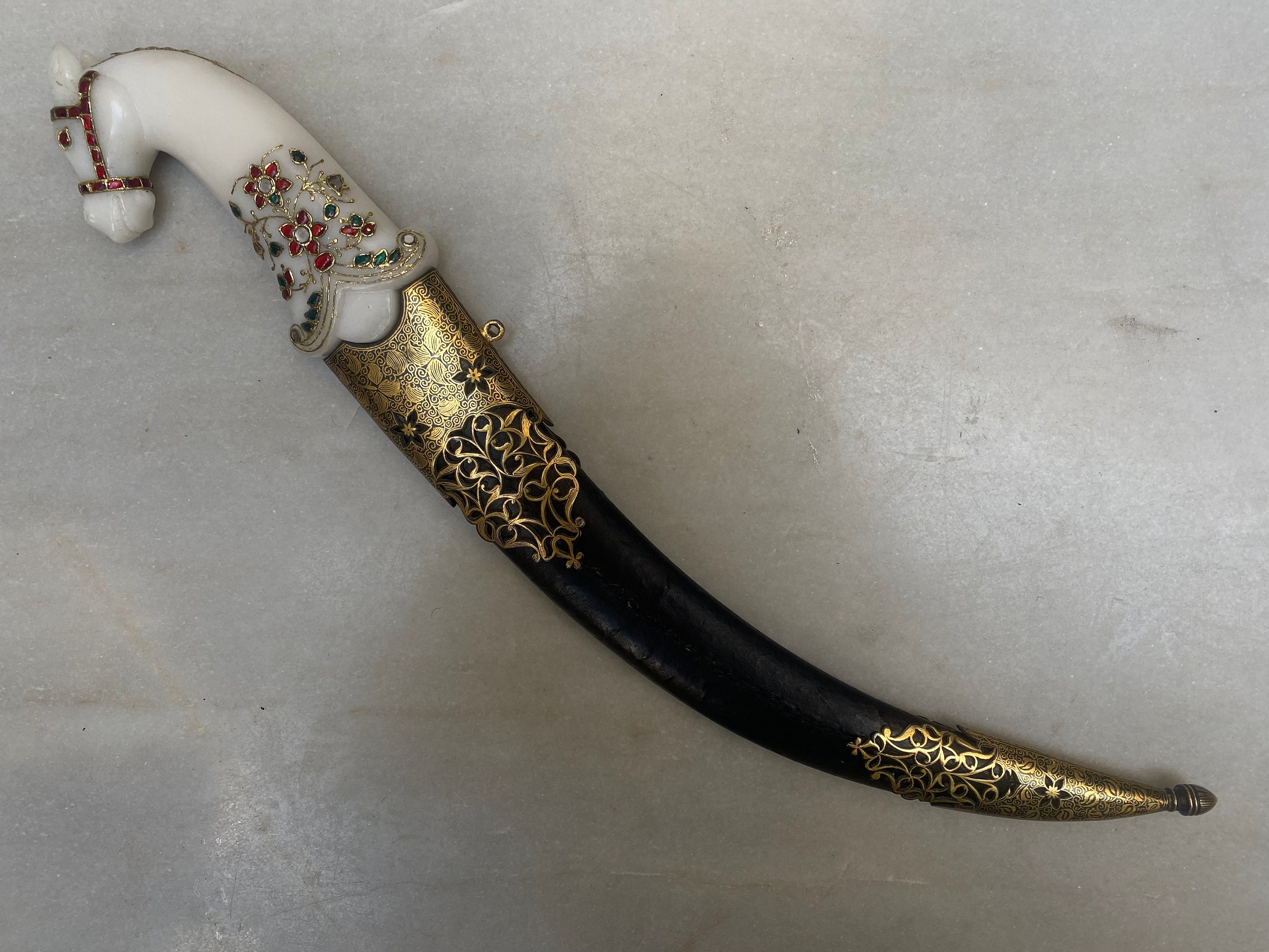 Vintage Traditional Mughal Rajput Dagger Khanjar Horse Hilt - Etsy