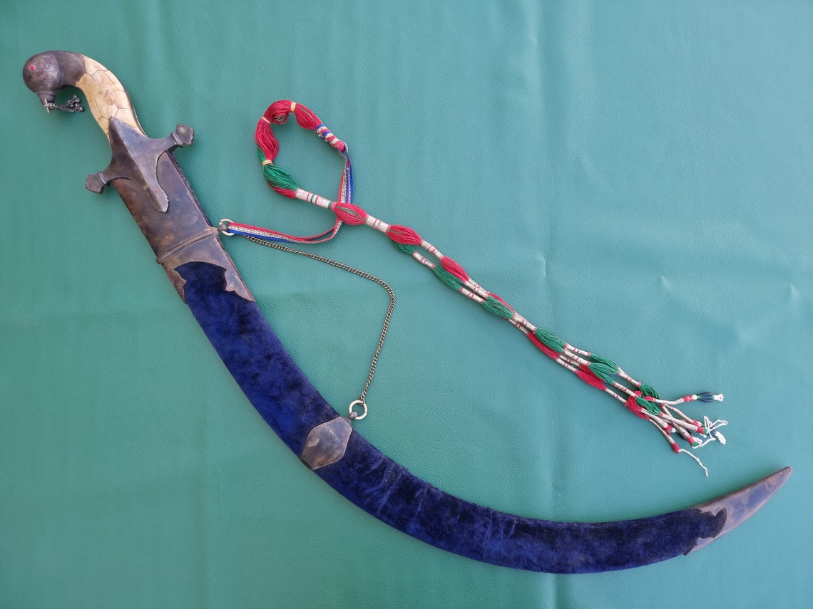 Vintage Indo Persian Mughal Sikh Sword Talwar Una With Parrot - Etsy