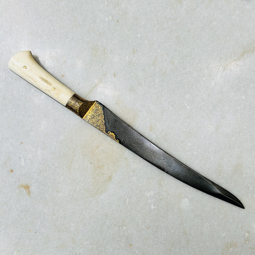 Vintage Original Mughal Indo Persian Dagger With an Exquisite Damascus ...