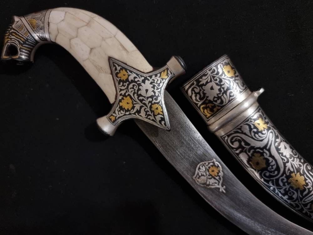 Assorted Indian Mughal Indo Persian Dagger With Tiger Hilt - Etsy
