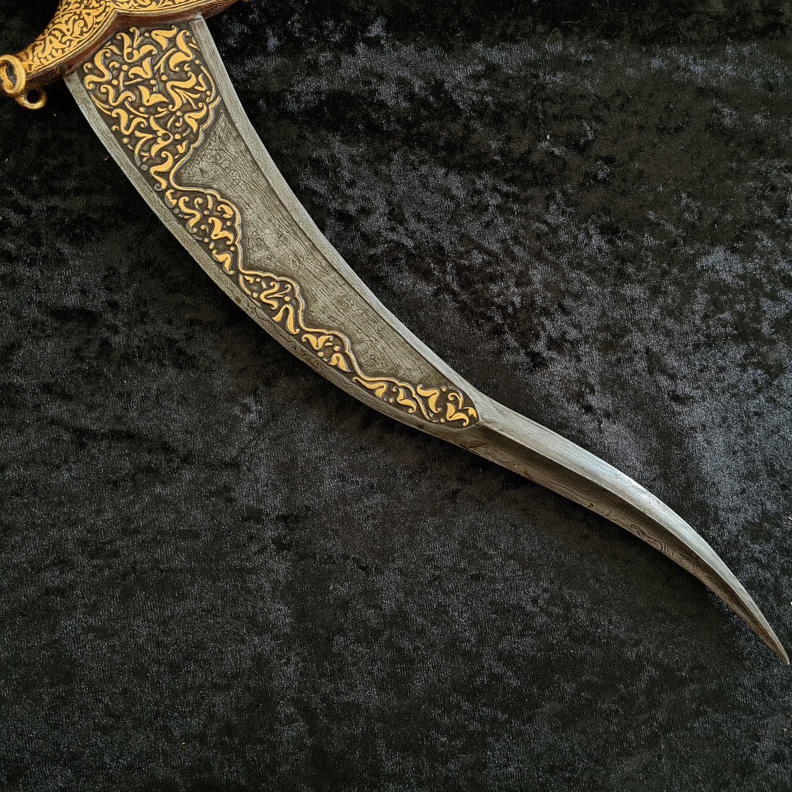 Vintage Mughal Period Dagger Khanjar With Gold Kotgari or | Etsy
