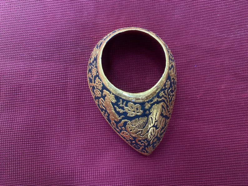 Vintage Original Ottoman Mughal Islamic Gold Tombak Gold Koftgari ...