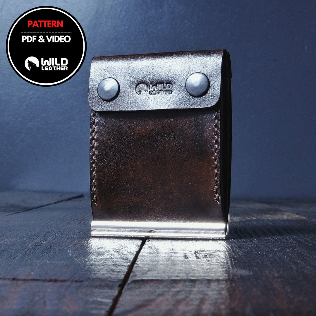 Money Clip Wallet Pattern, Leather Money Clip Pattern, Leather Wallet ...