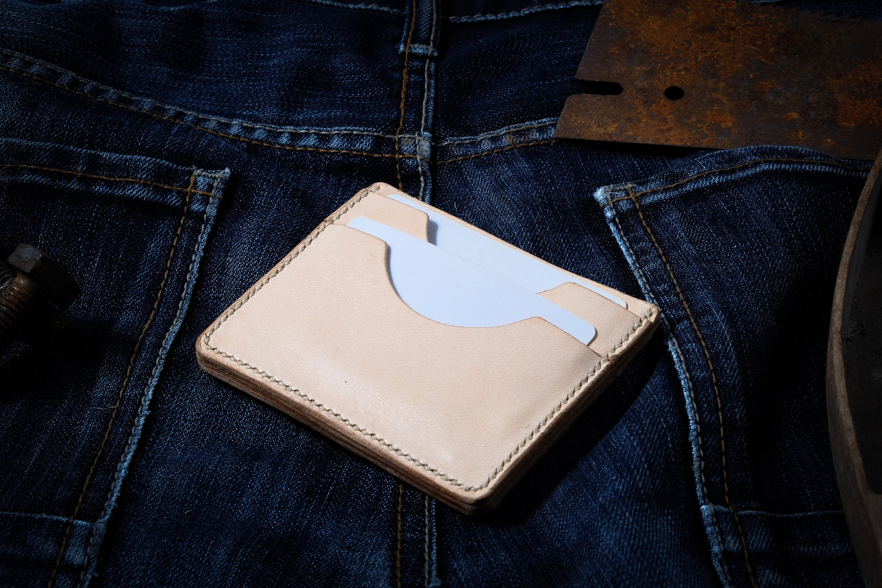 Minimalist Wallet Small Leather Wallet for Men Slim Wallets - Etsy