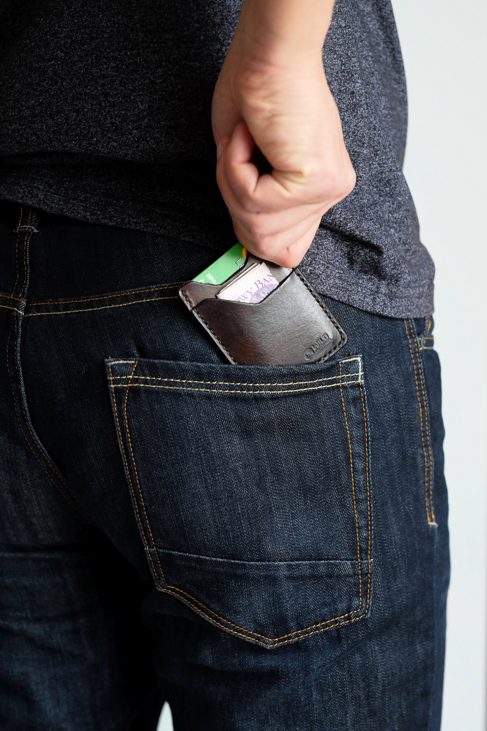 Minimalist Leather Wallet, Slim Wallet, Small Leather Wallet, Mini ...