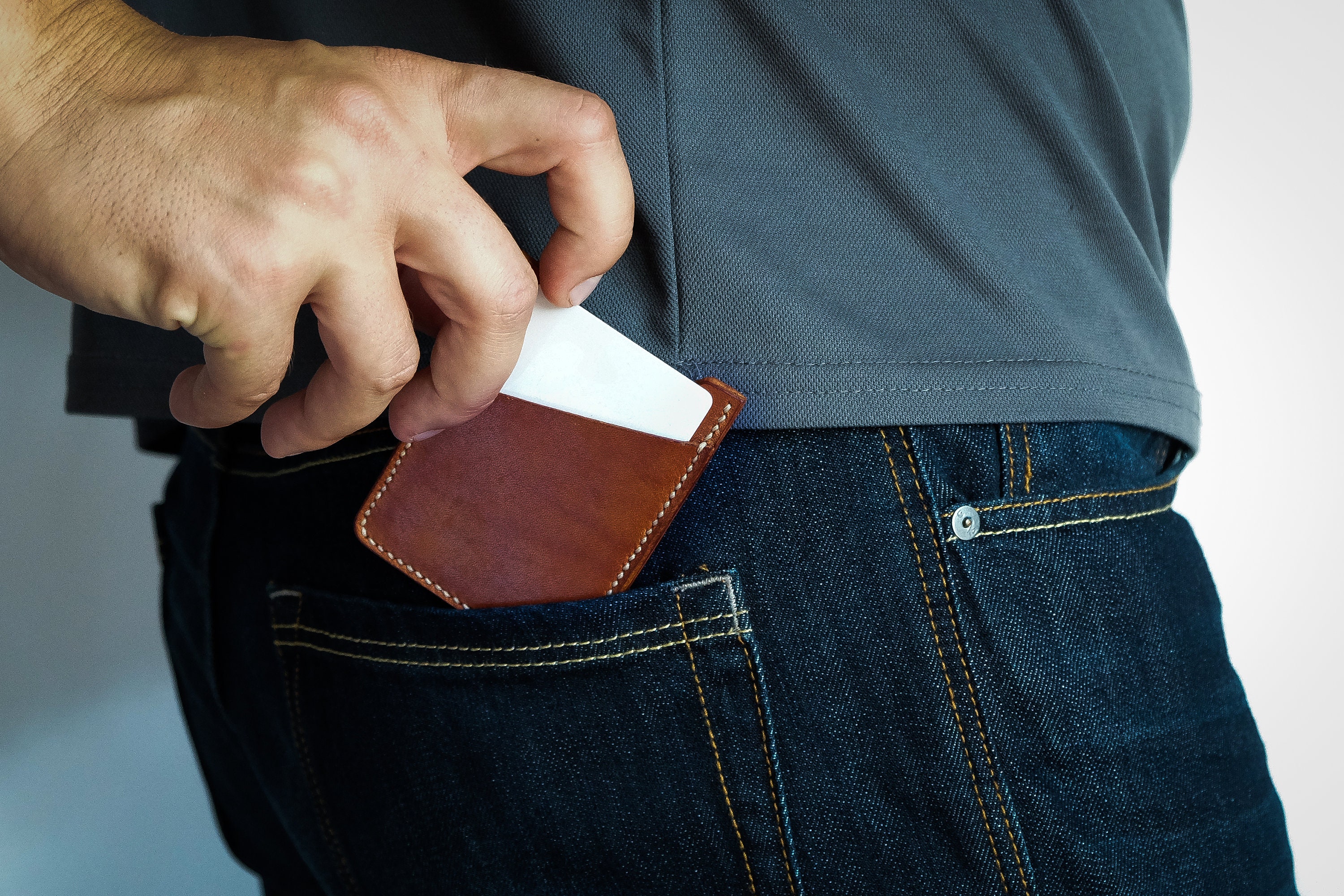 Back Pocket Wallet Biker Wallet Slim Leather Wallet | Etsy