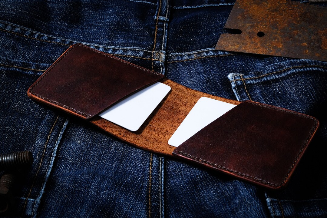 Men's Leather Wallet Engraved, Custom Leather Card Holder, Custom ...