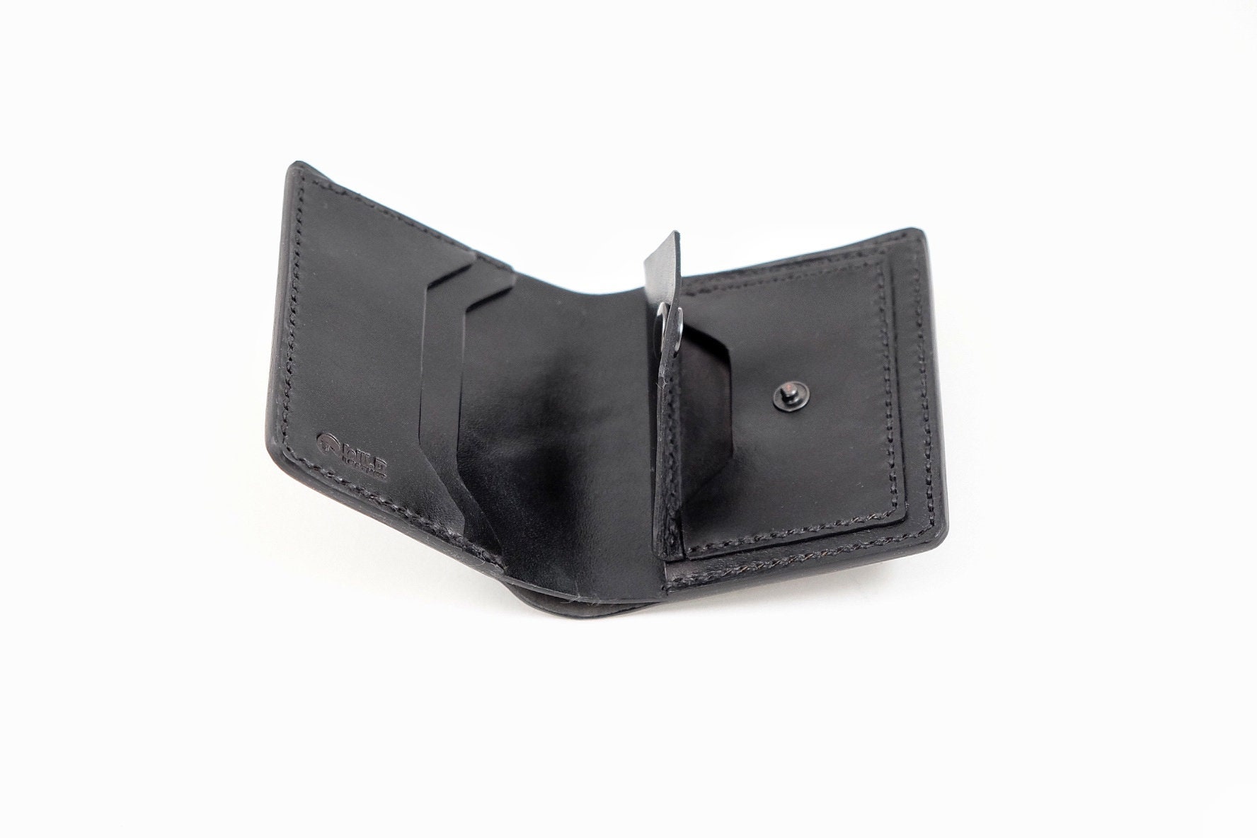 Man's wallet mens leather wallet with a coin pocket mens | Etsy