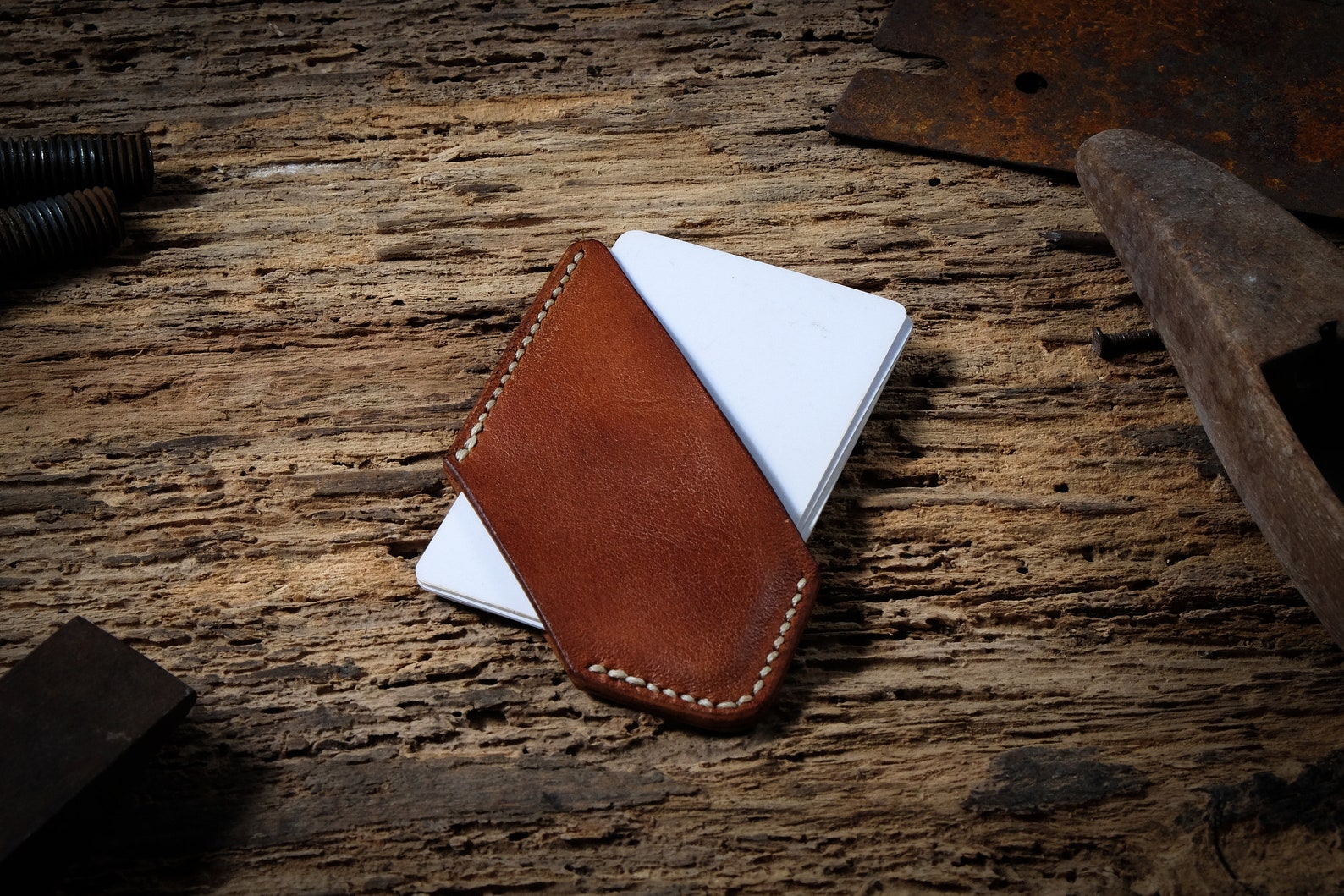 Slim wallets small leather wallet the smallest leather | Etsy