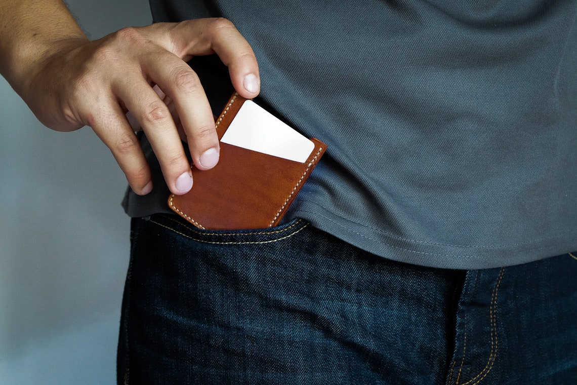 Back Pocket Wallet Biker Wallet Slim Leather Wallet | Etsy