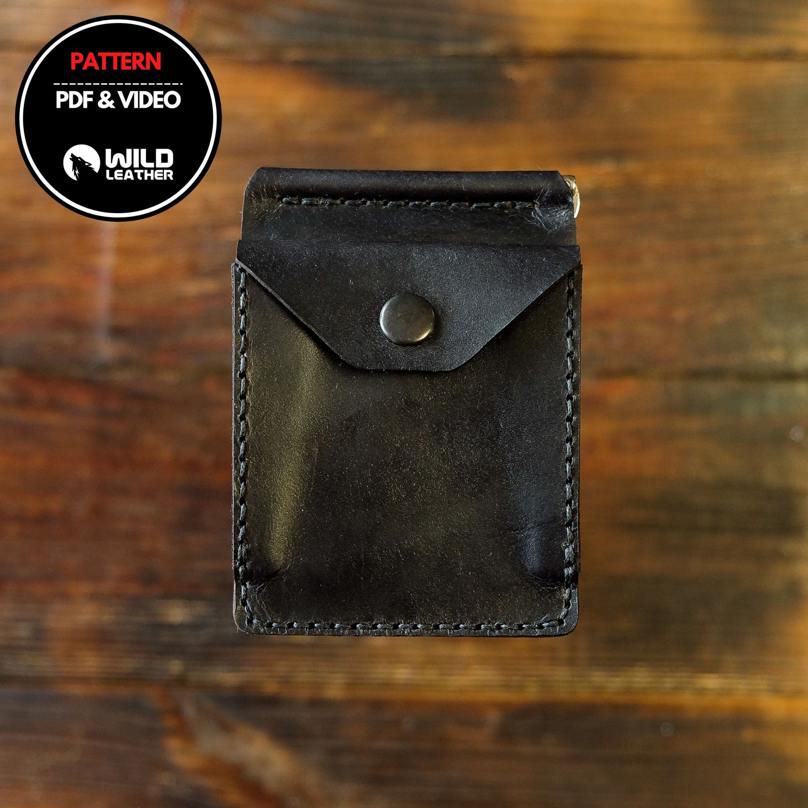 Leather Money Clip Wallet Pattern Leather Wallet PDF | Etsy