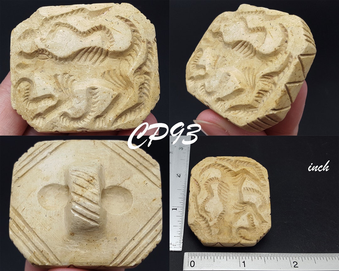 Wonderful Indus Valley Intaglio Tiger Stone Carving Seal Stamp cp93c - Etsy