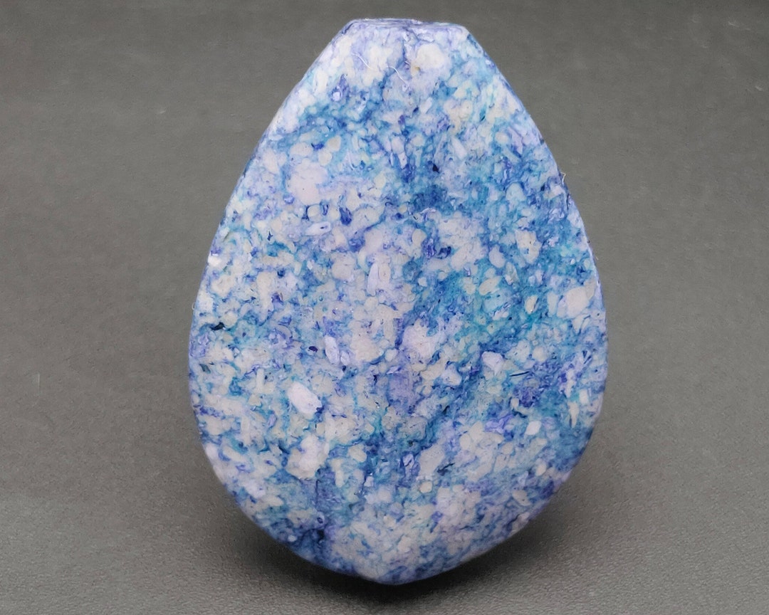 Very RARE Egyptian Style Natural Blue Sodalite Stone Carved Droplet ...