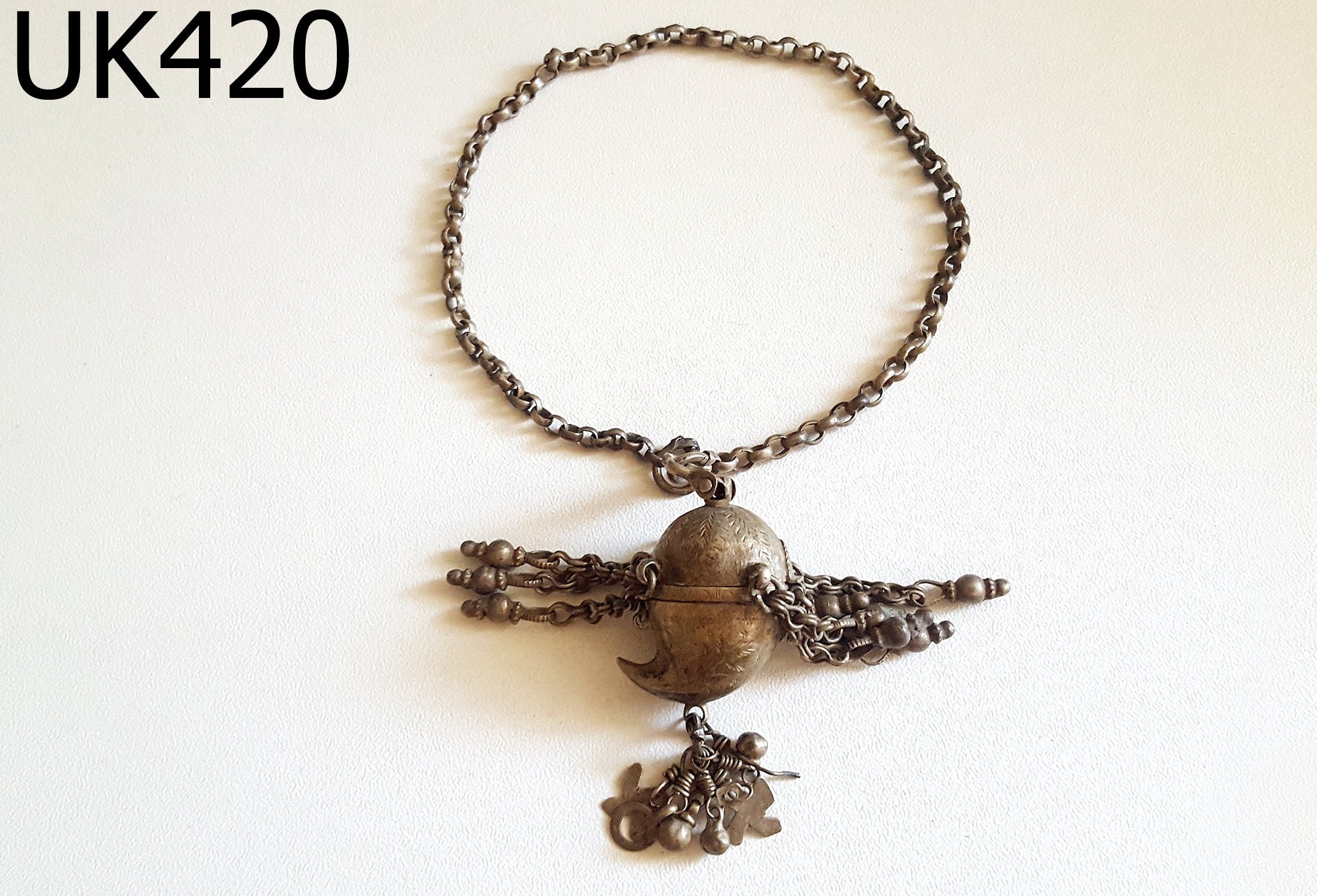 Very Old TURKOMAN Silver Islamic Rope Bezel Bells Belly Dance - Etsy UK