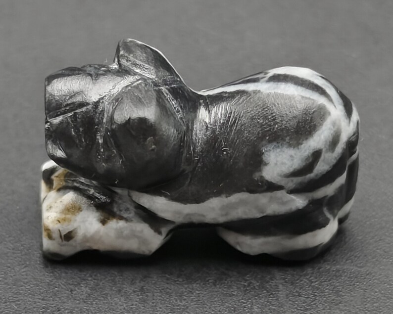 RARE Ancient Egyptian Stripes Zebra Agate Stone Carved Tiger Bead ...