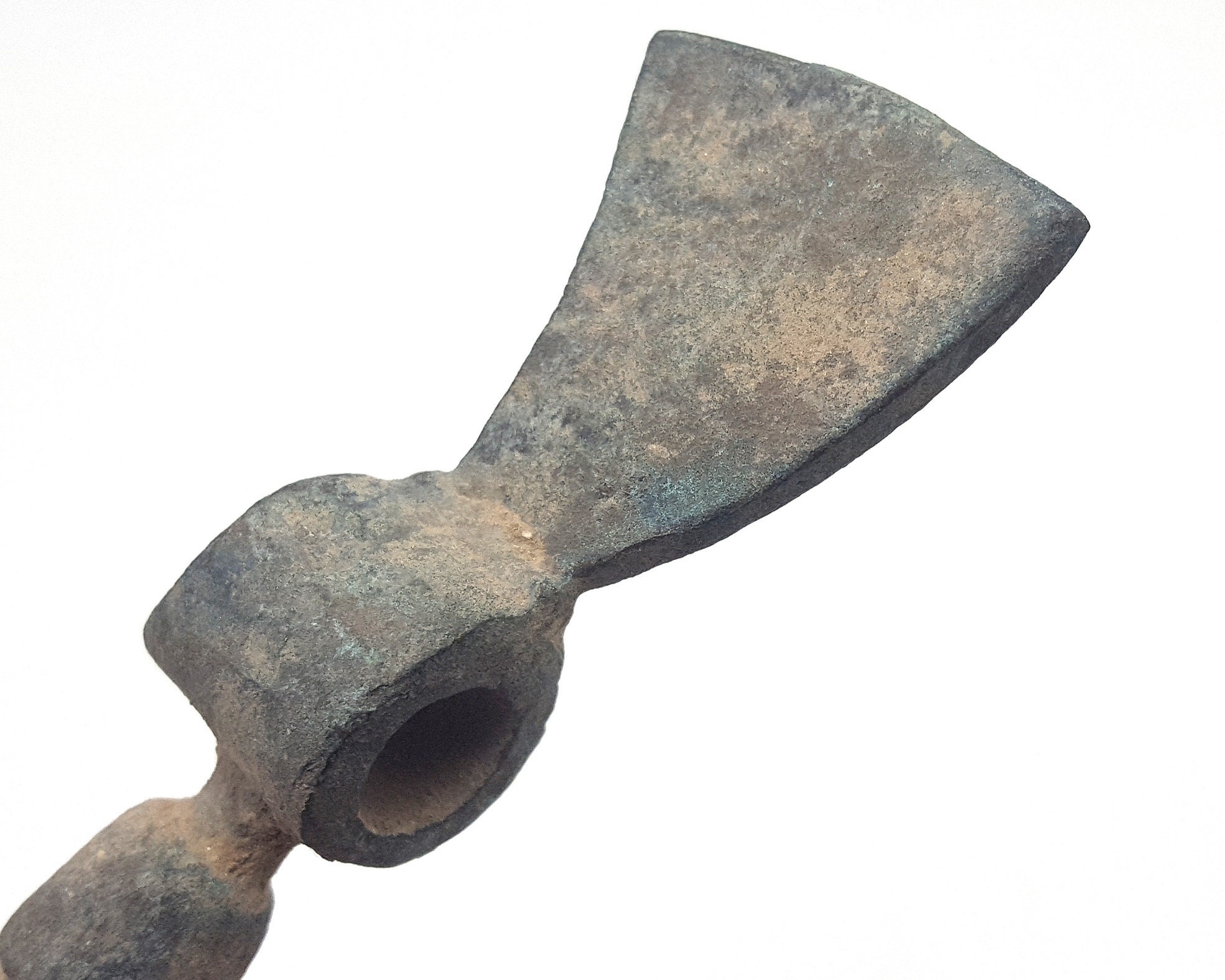 Old Antique Rare Bronze Roman Greek Luristan Socketed Axe Head Tool ...