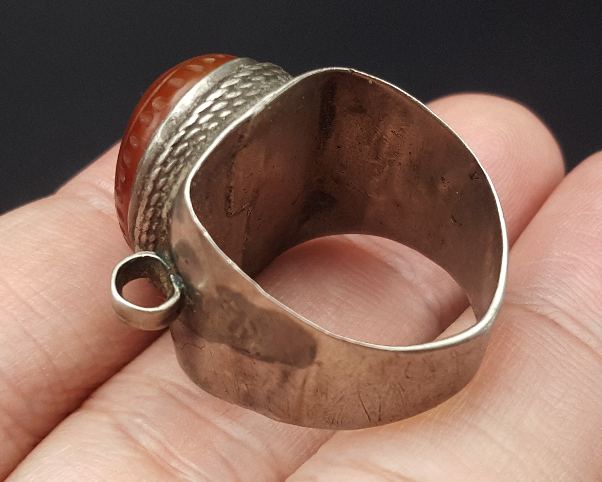 Vintage Middle Eastern Writing Arabic Intaglio Carnelian Stone - Etsy