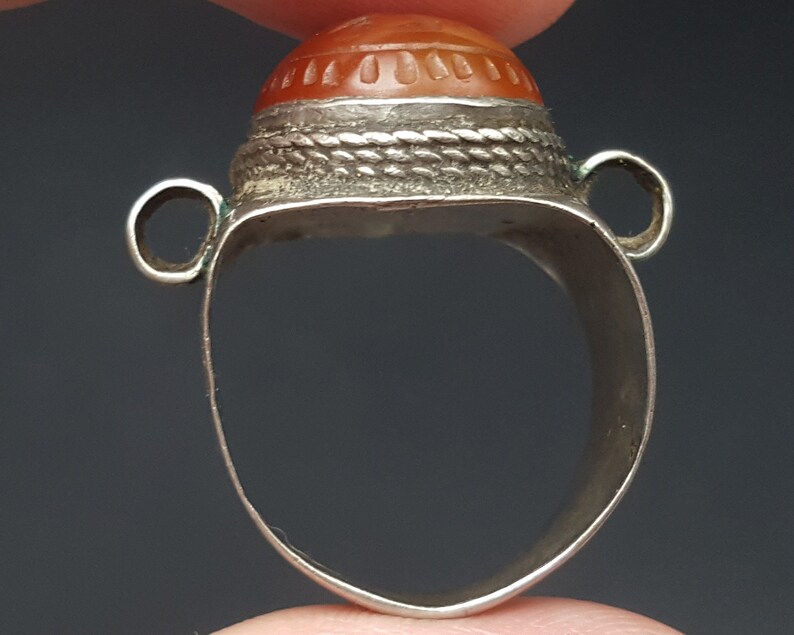 Vintage Middle Eastern Writing Arabic Intaglio Carnelian Stone - Etsy