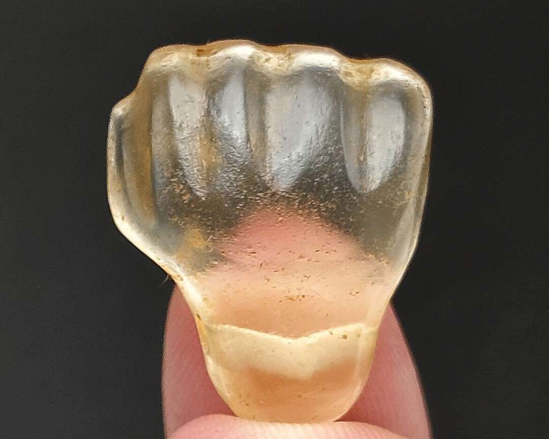 Rare Ancient Natural Rock Crystal Quartz Stone Carved Hand of God Hamsa ...