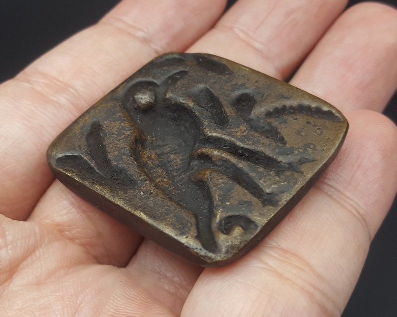 Rare Ancient Old Roman Museum Quality Bird Intaglio Carving Bronze ...