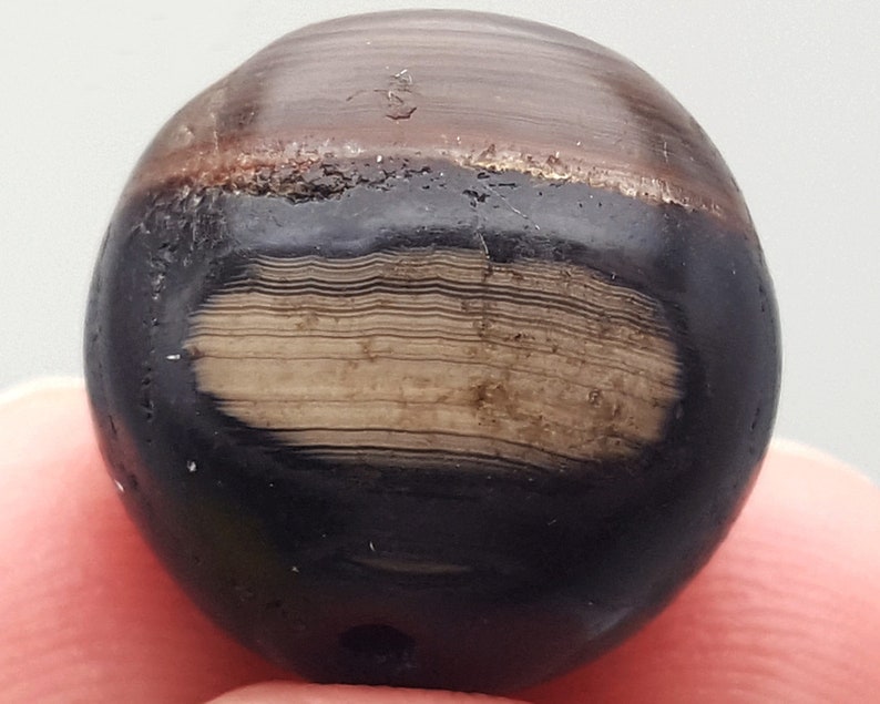 Heavy Vintage Ethnic Tribal Natural Banded Dark Coffee Agate #cp750c - Etsy