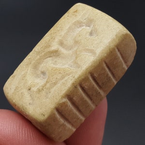 Excavated Indus Valley Intaglio Horse Stone Carving Seal Stamp Block ...