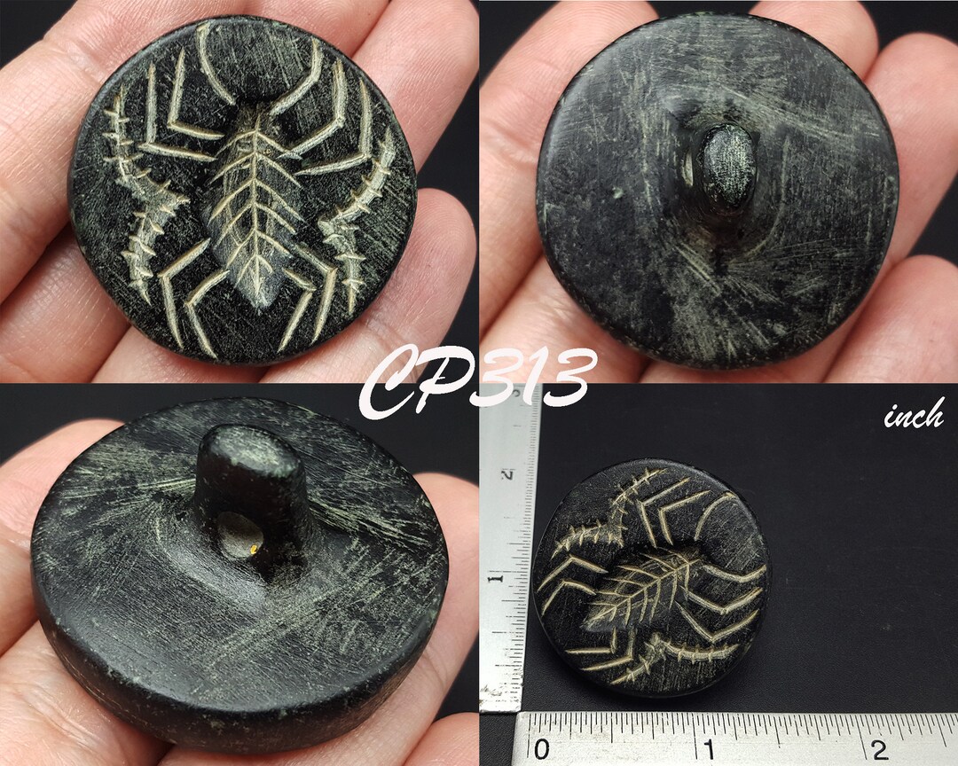Ancient Near Eastern Bactrian Spider Intaglio Black Stone Engraved Seal ...