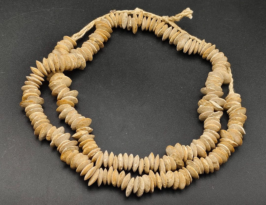 Very Rare Primitive Clay Stone Coin Disc PYU Culture Beads Strand ...