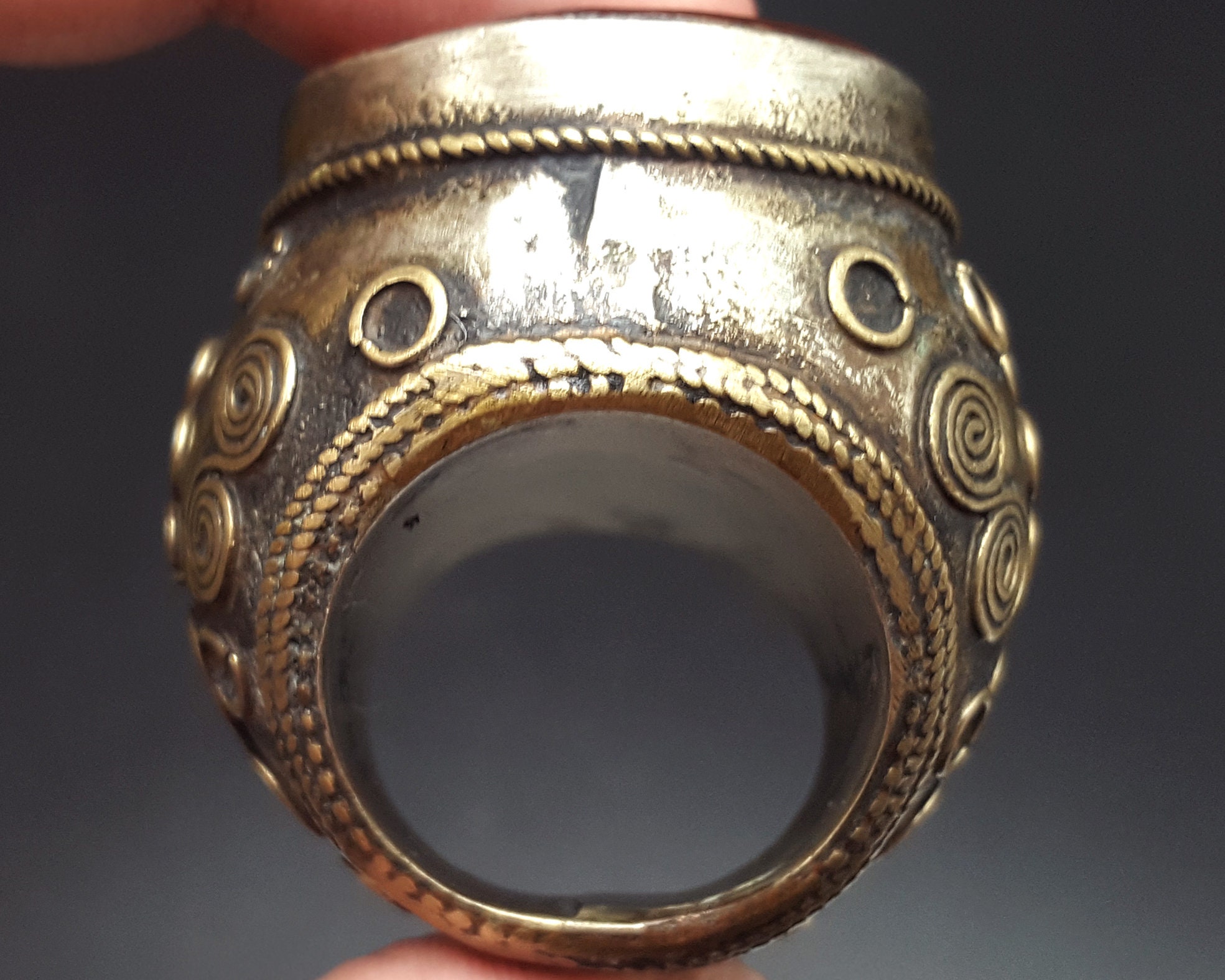 Rare Islamic Intaglio Arabic Writing Intaglio Carnelian Silver Ring # ...
