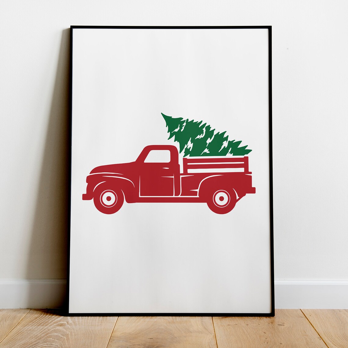 Christmas Truck SVG With Tree SVG EPS Png Jpg Dwg Digital | Etsy