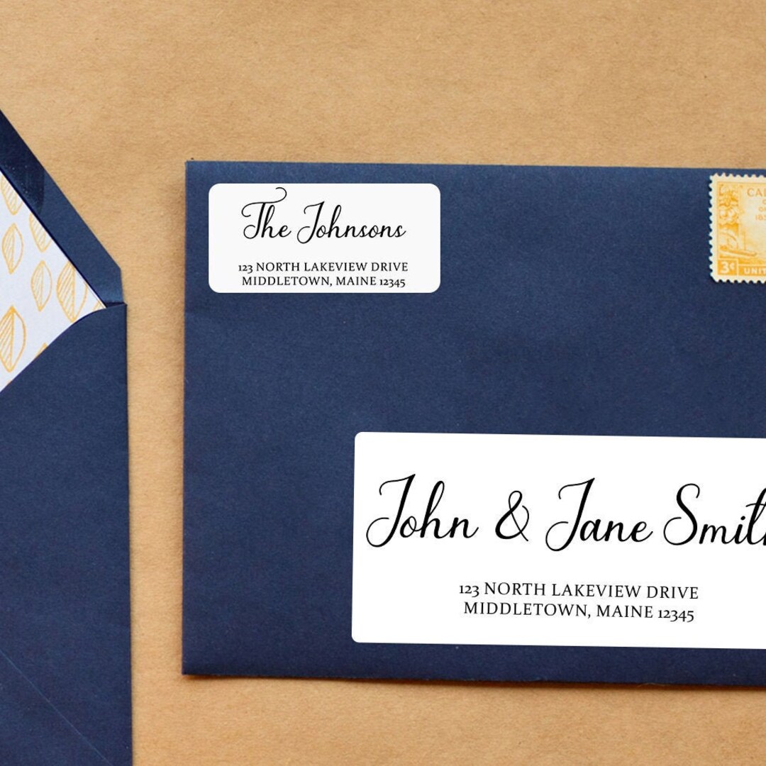 Return Address Label Template, Printable Address Label Template for ...