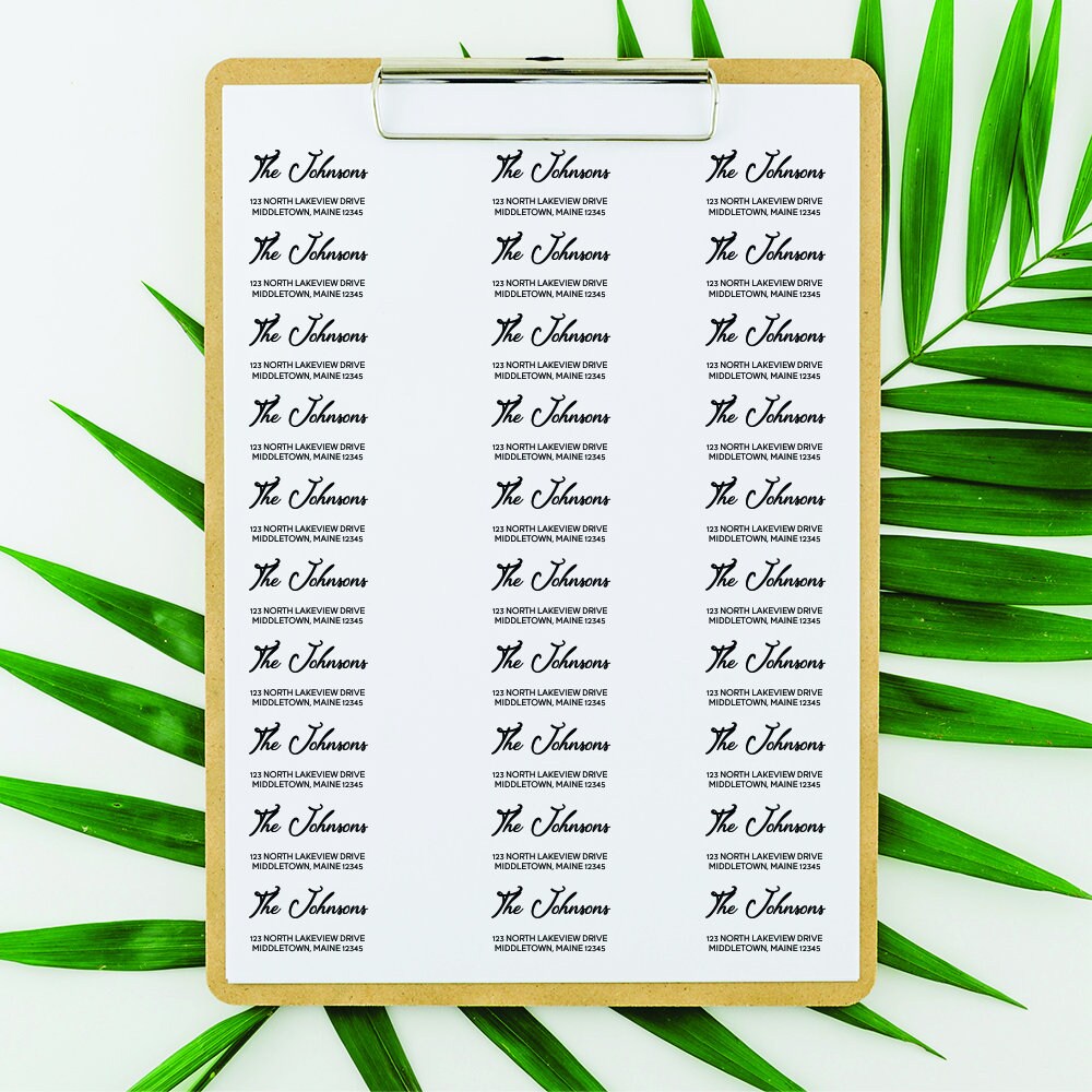 Printable Return Address label Template for wedding invitation | Etsy
