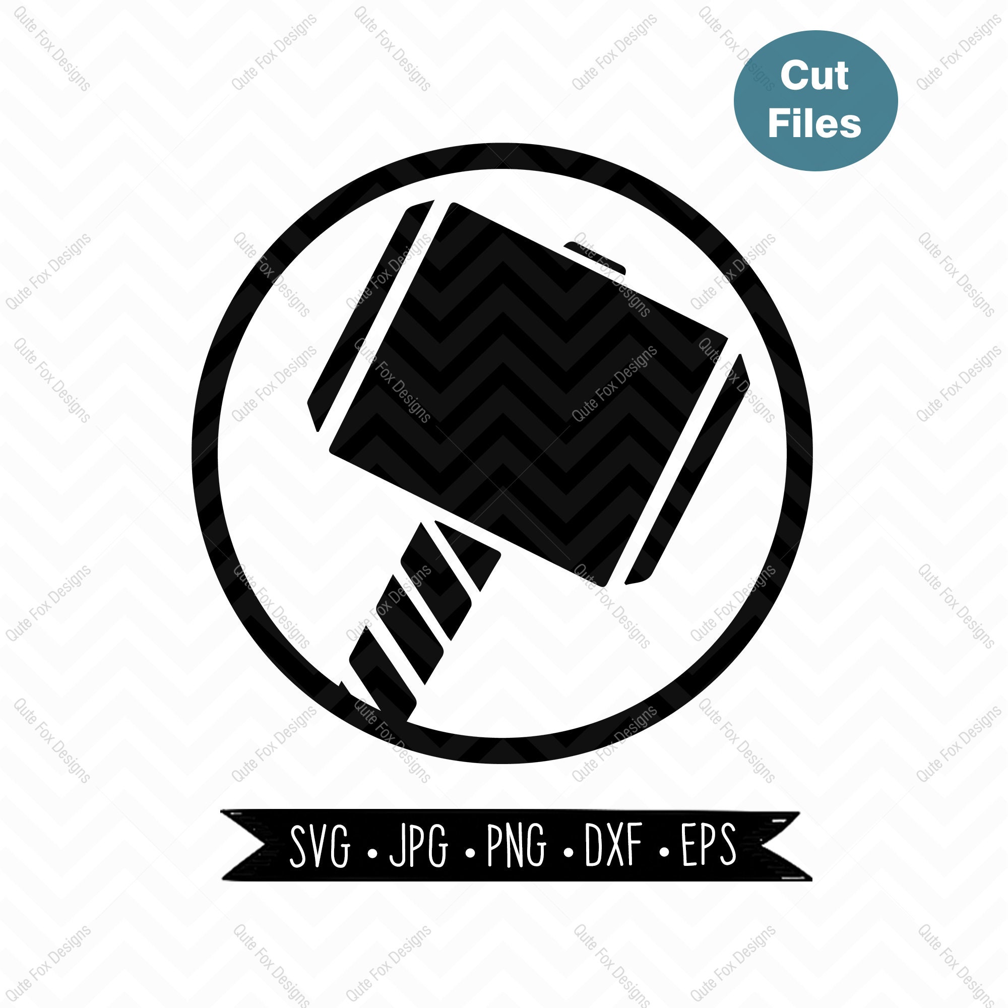 Hammer Svgjpg Png Eps Dxf / Avengers Thor Hammer Instant - Etsy