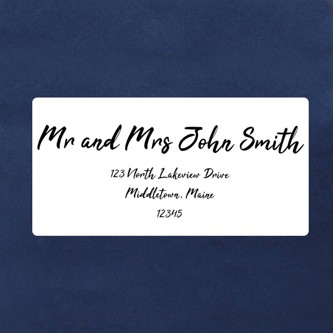 2x4 Printable mailing address template for labels | Etsy