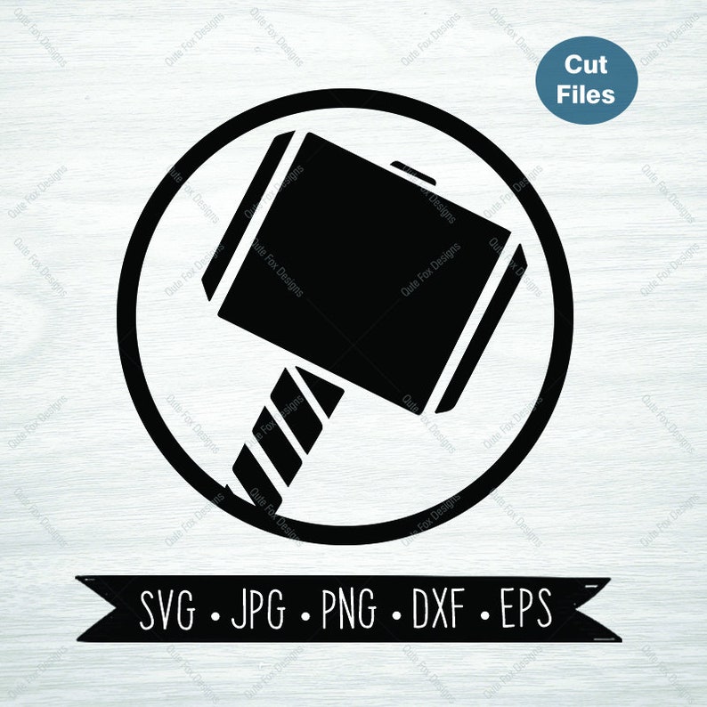 Hammer Svgjpg Png Eps Dxf / Avengers Thor Hammer Instant - Etsy