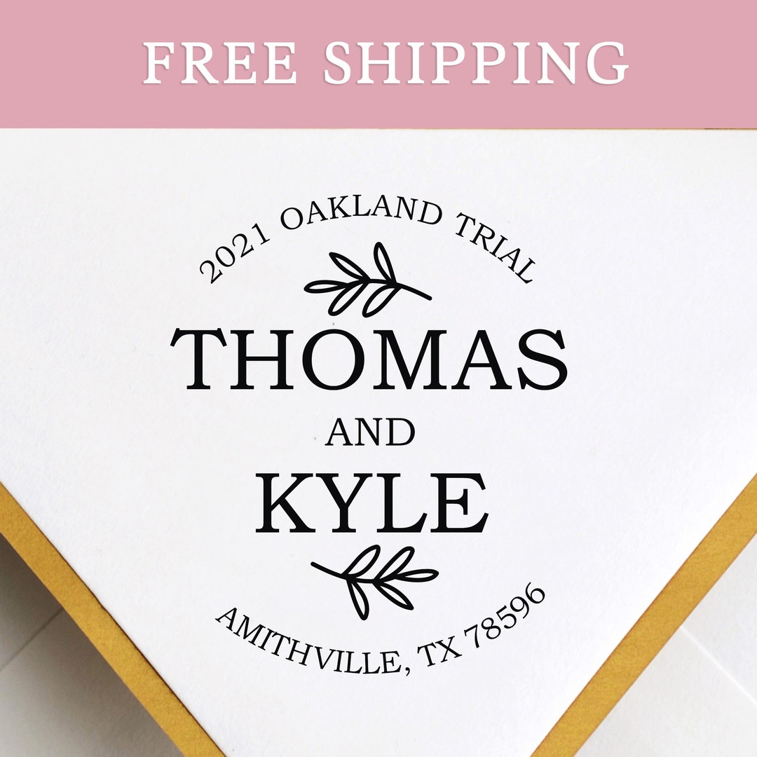 Self Inking Return Address Stamp, Custom Rubber Stamp, Family Return ...