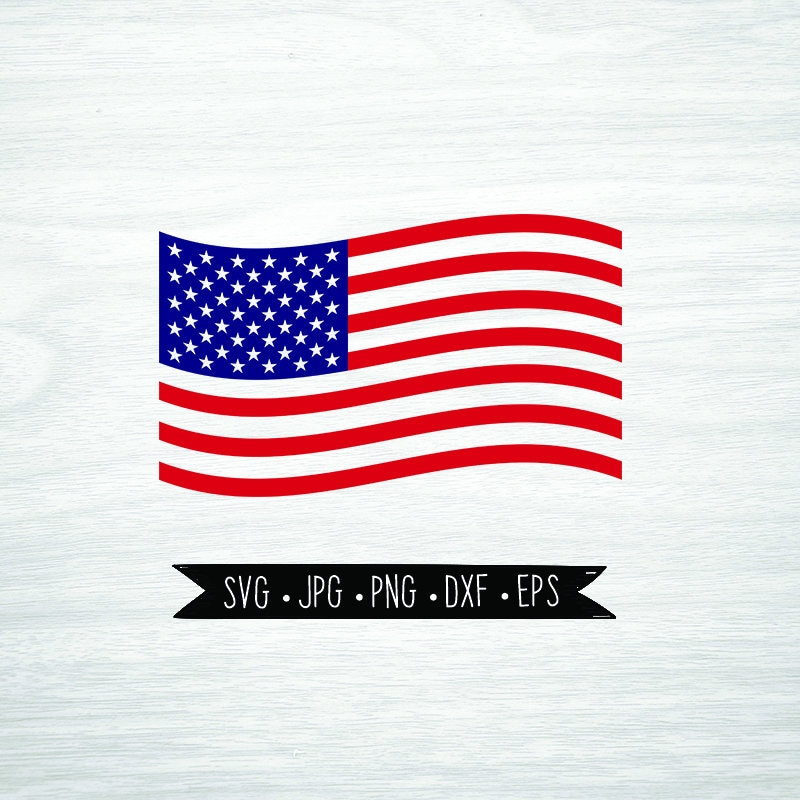 American Flag SVG EPS PNG Jpg Dwg Digital Download / Digital - Etsy