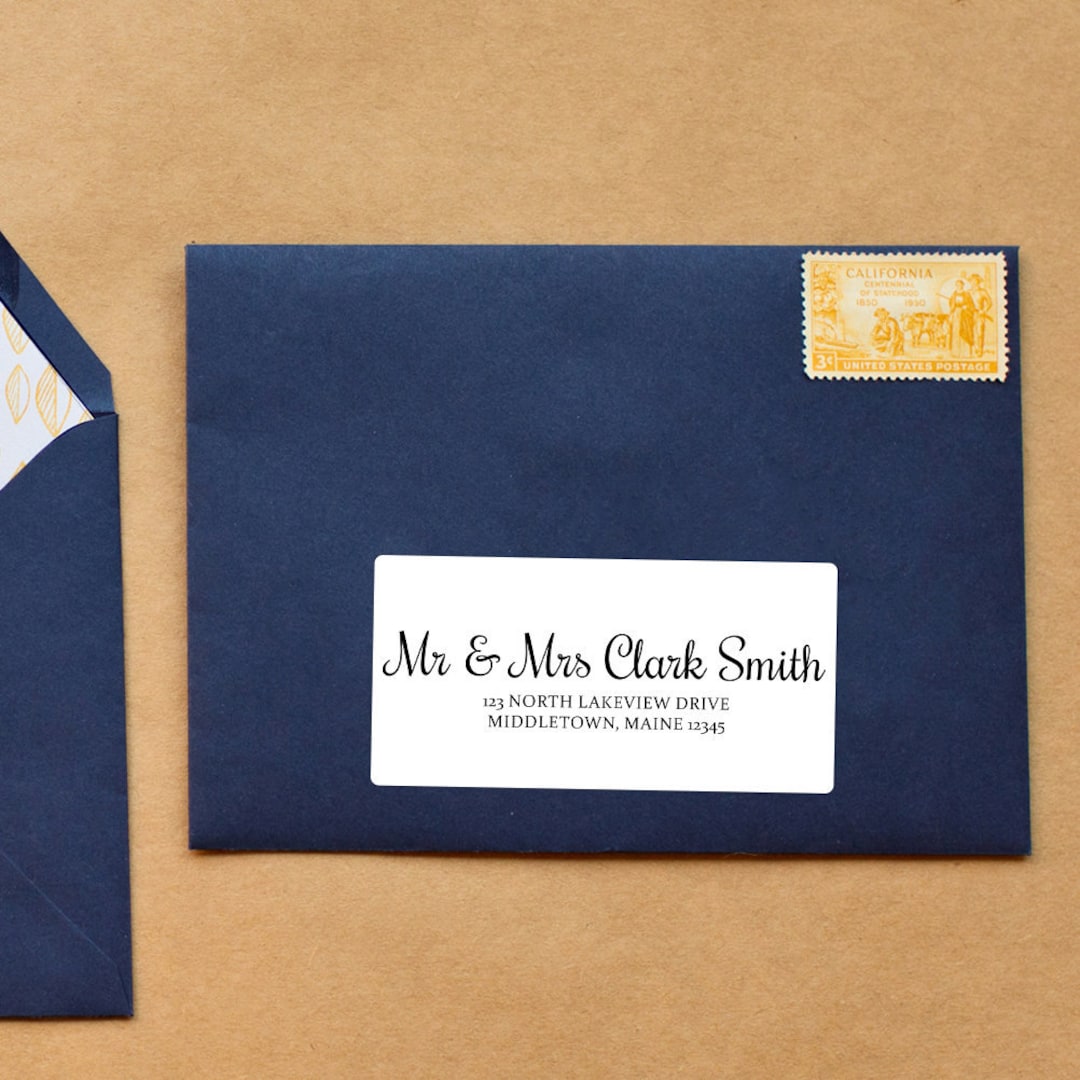 Wedding Mailing Label Template Printable Mailing Address - Etsy