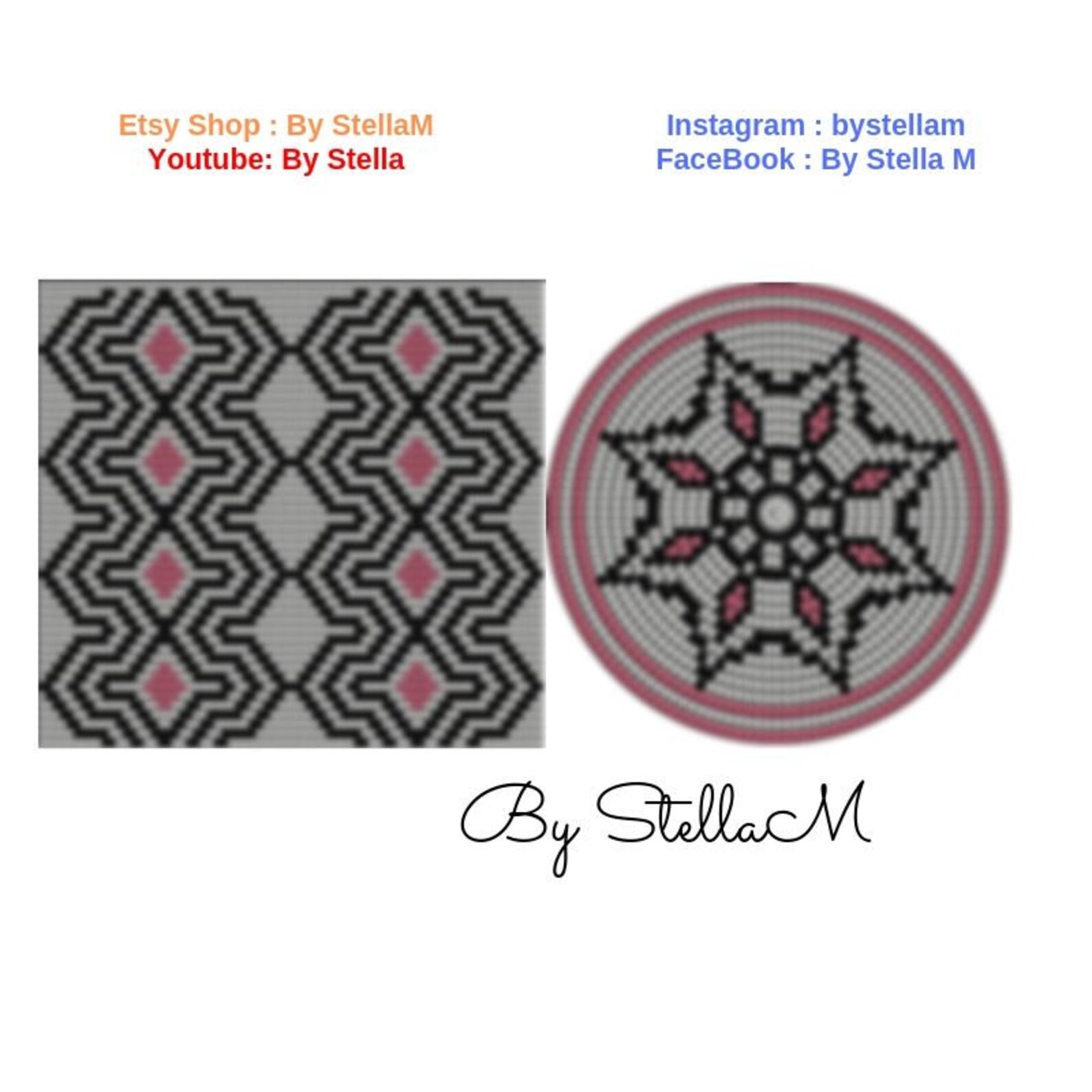 PATTERN: Compilation 1 Set of Wayuu Mochila Patterns Wayuu | Etsy