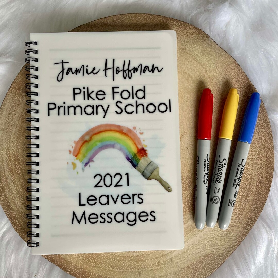 School Leavers Books, Personalised Leaver Notepad - Etsy