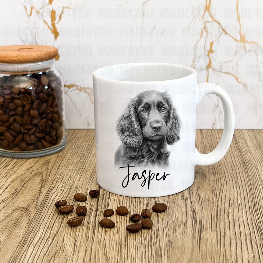Cocker Spaniel Mug, Personalised Cocker Spaniel Cup, Dog Mum Mug, Cute ...
