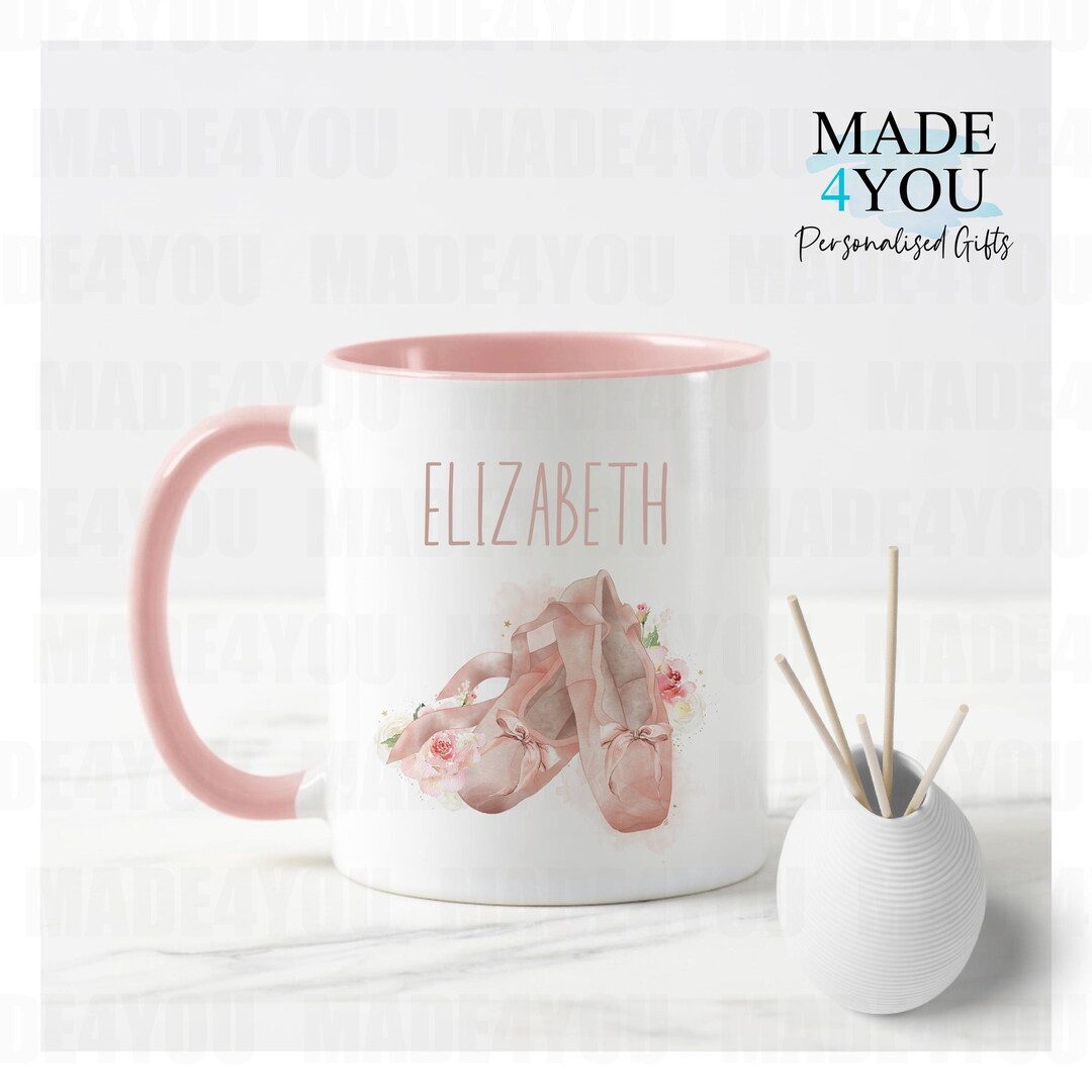 Personalized Ballet Mug, Ballet Shoe Ceramic Cup - Etsy UK