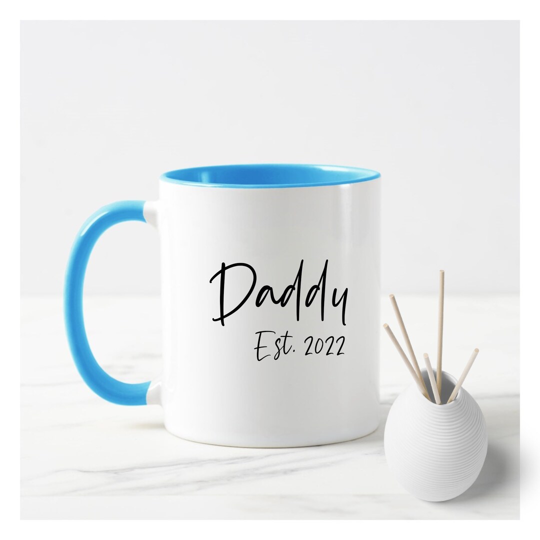 Dad EST 2024, New Daddy Cup, New Parent Gift, New Baby Gift, Dada ...