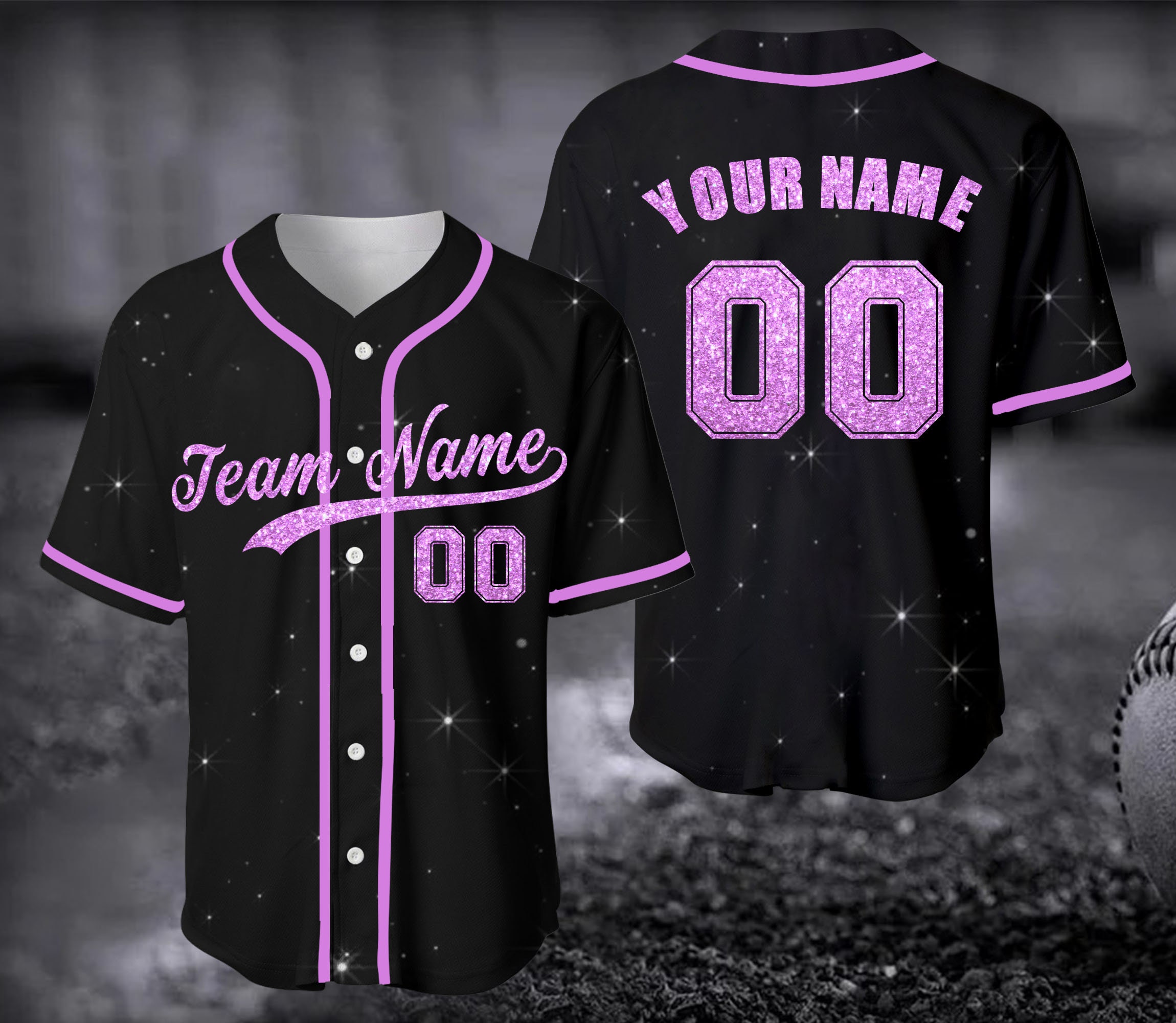 Personalized Team Name Number Baseball Jersey, Custom Baseball Jersey ...