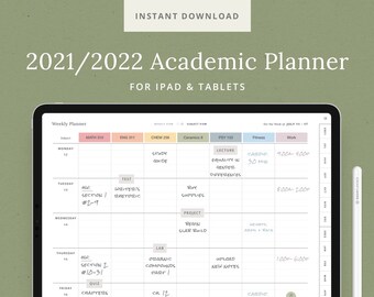 Digital Student Planner | Etsy