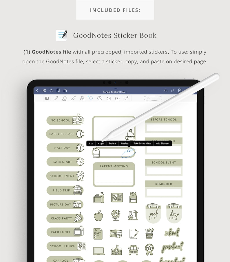 Back to School Digital Planner Stickers – Teacher & Parent Reminders ...