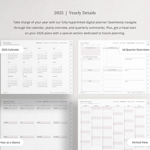2025 Digital Planner - Dash Planner - Dated Minimalist Journal for ...
